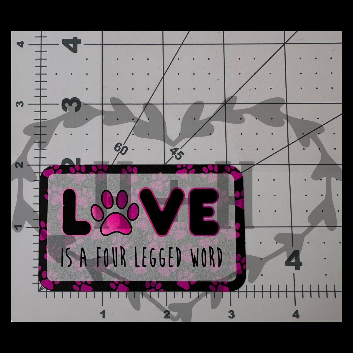 "Four Legged Word" - Repositionable Vinyl Decal (Sticker) – The ...