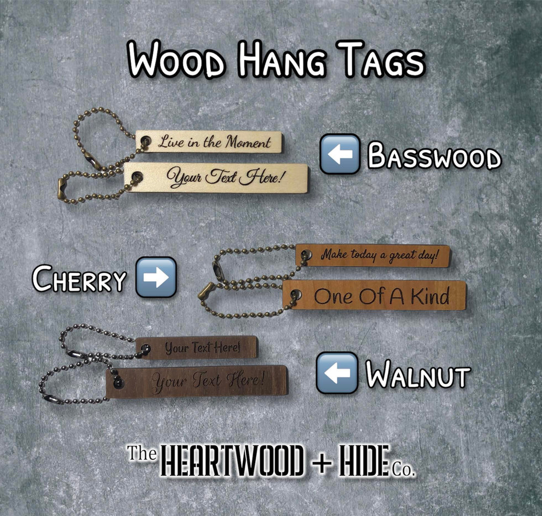 Custom Engraved & Color Tags – The Heartwood and Hide Company